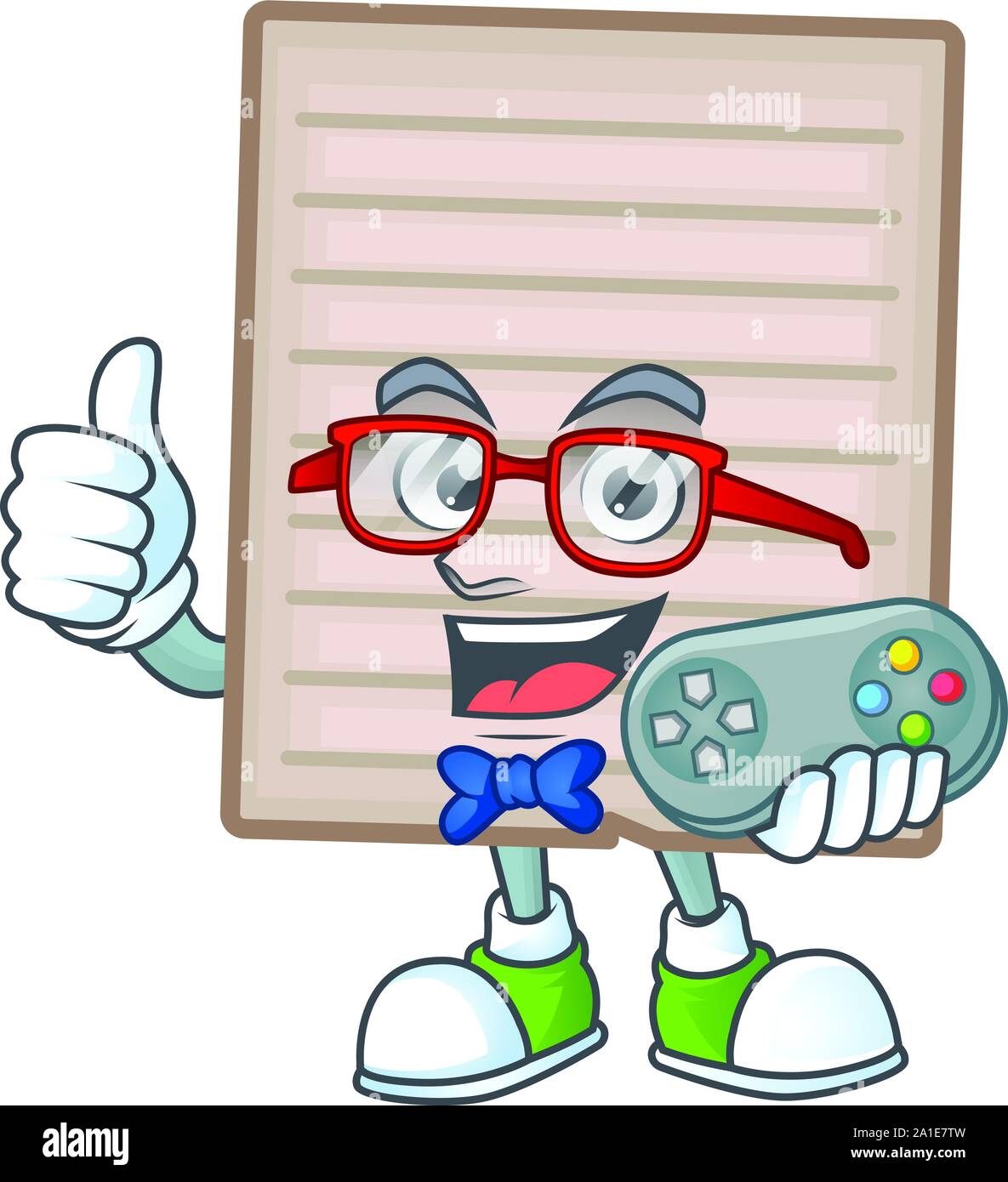 Gamer vintage scrapbook paper cartoon for note Stock Vector Image & Art ...