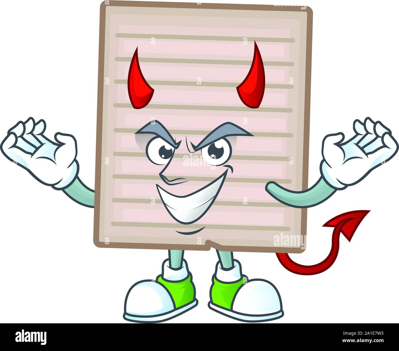 Devil vintage scrapbook paper cartoon for note Stock Vector Image & Art ...