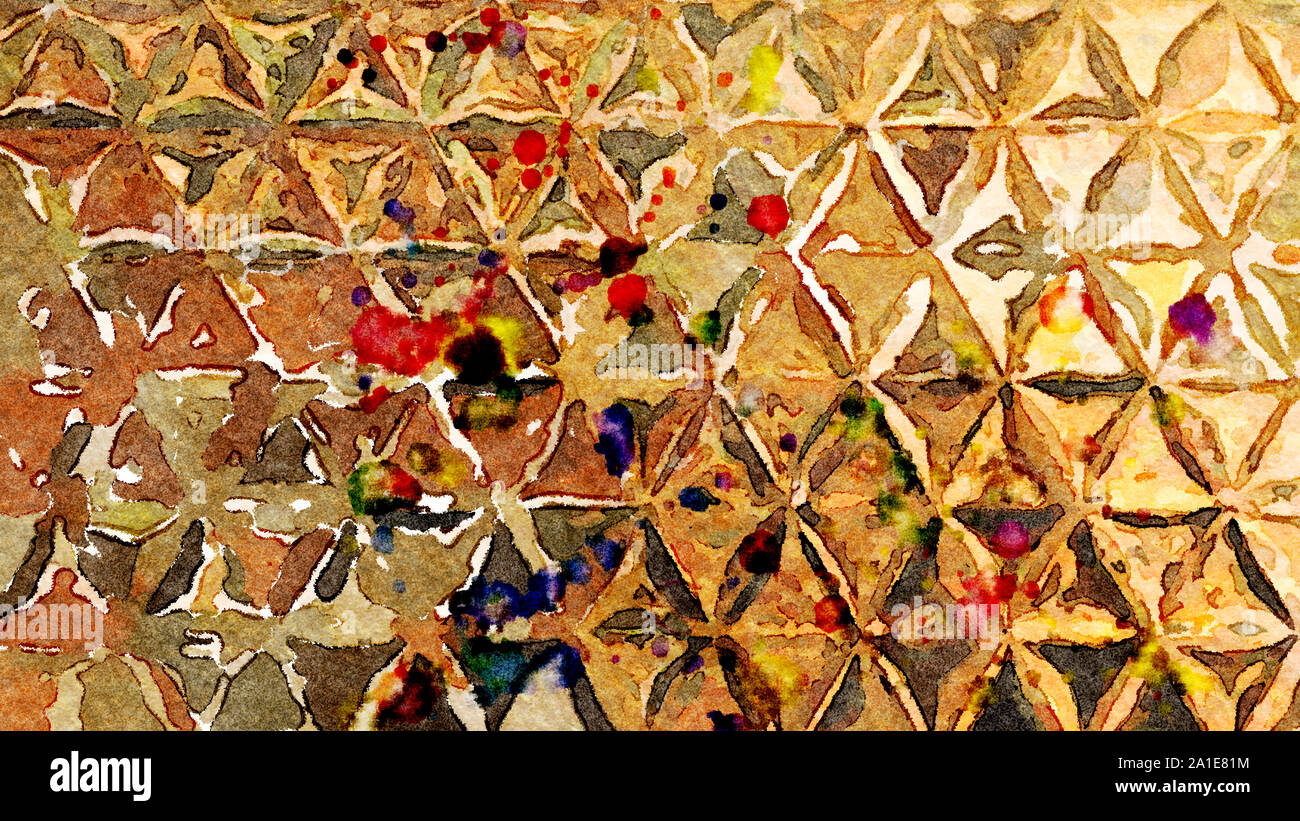 Abstract design pattern for decor textile and fabric, contemporary art ...