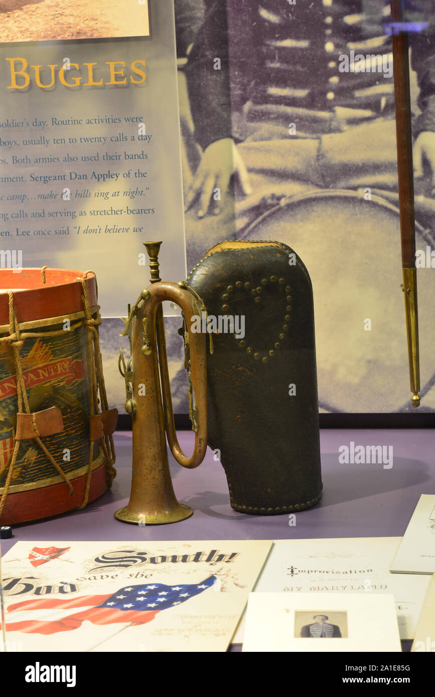 American civil war musical instrument Stock Photo - Alamy