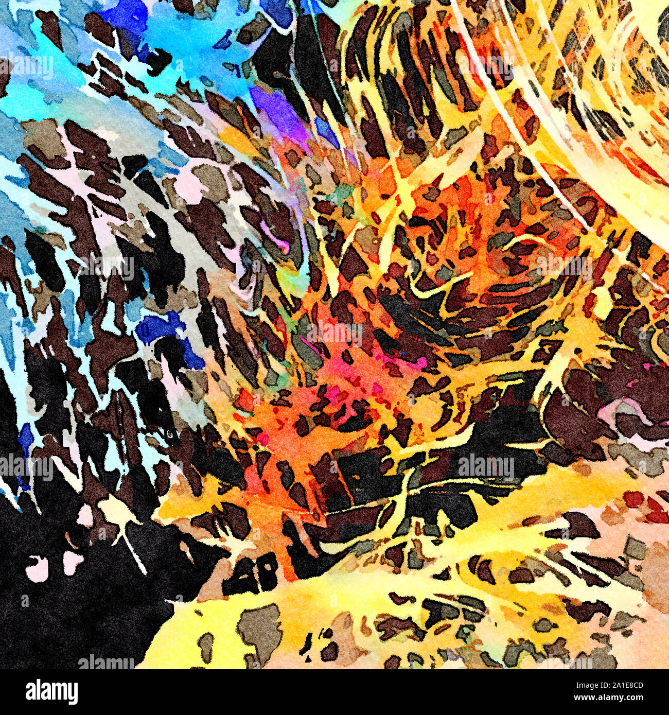 Abstract design pattern for decor textile and fabric, contemporary art ...