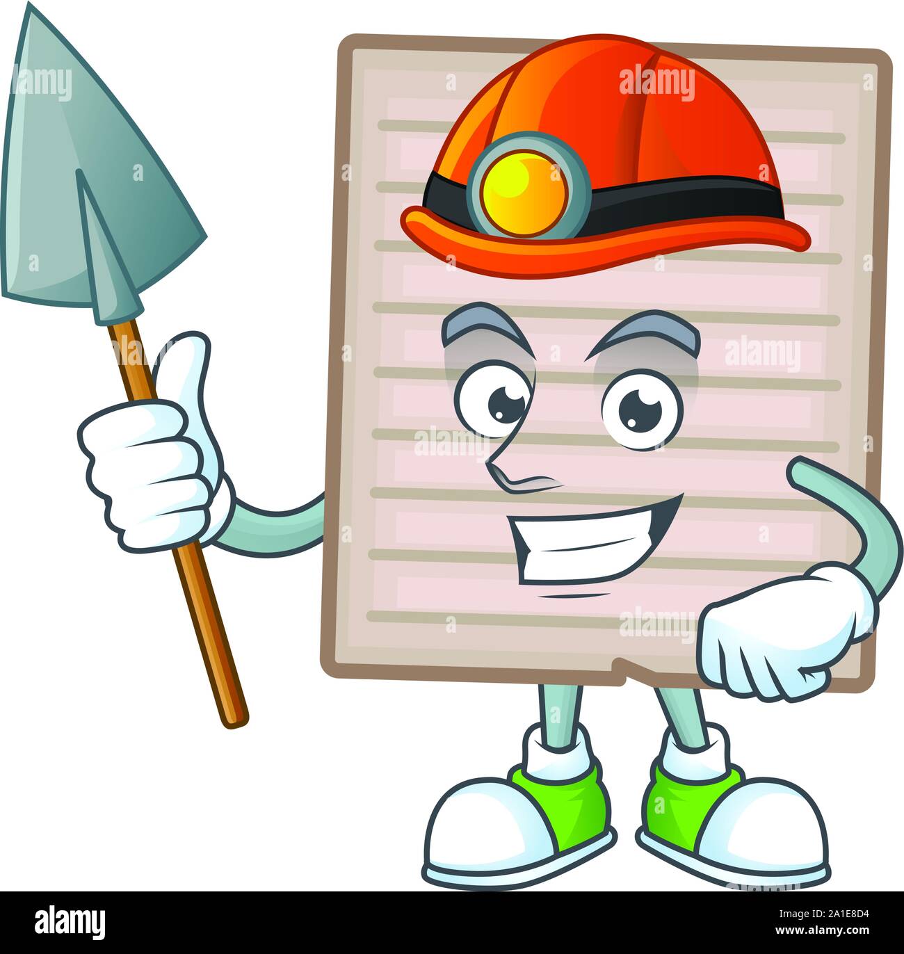 Miner vintage scrapbook paper cartoon for note Stock Vector Image & Art ...