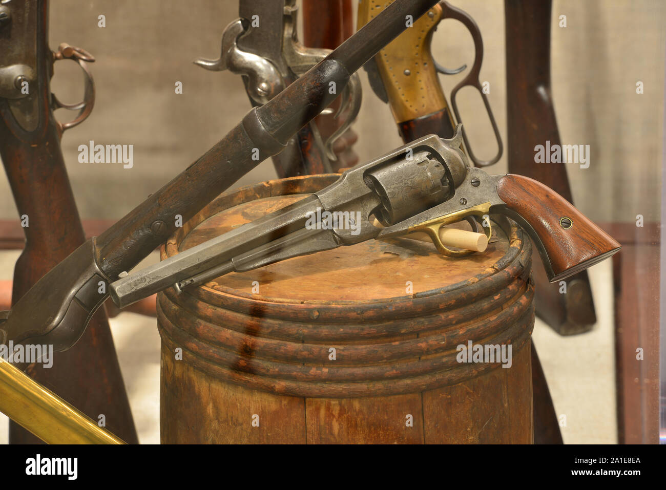 Percussion revolver from the American Civil war Stock Photo - Alamy