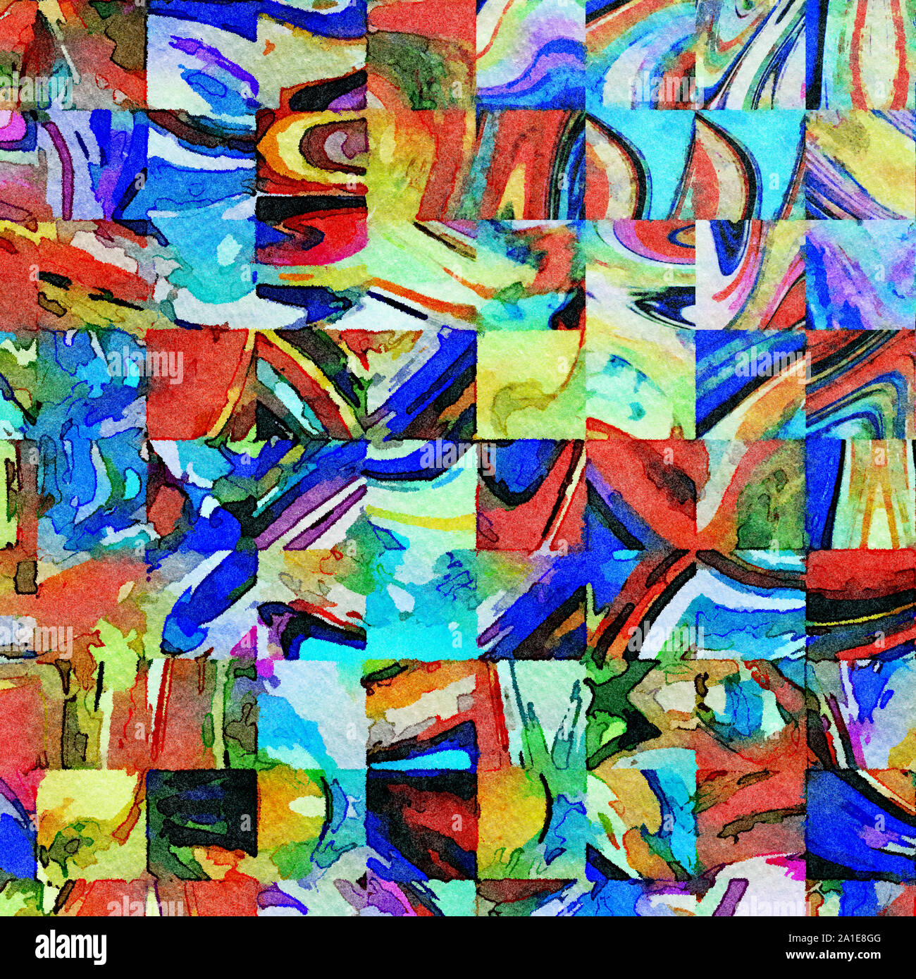 Abstract design pattern for decor textile and fabric, contemporary art ...