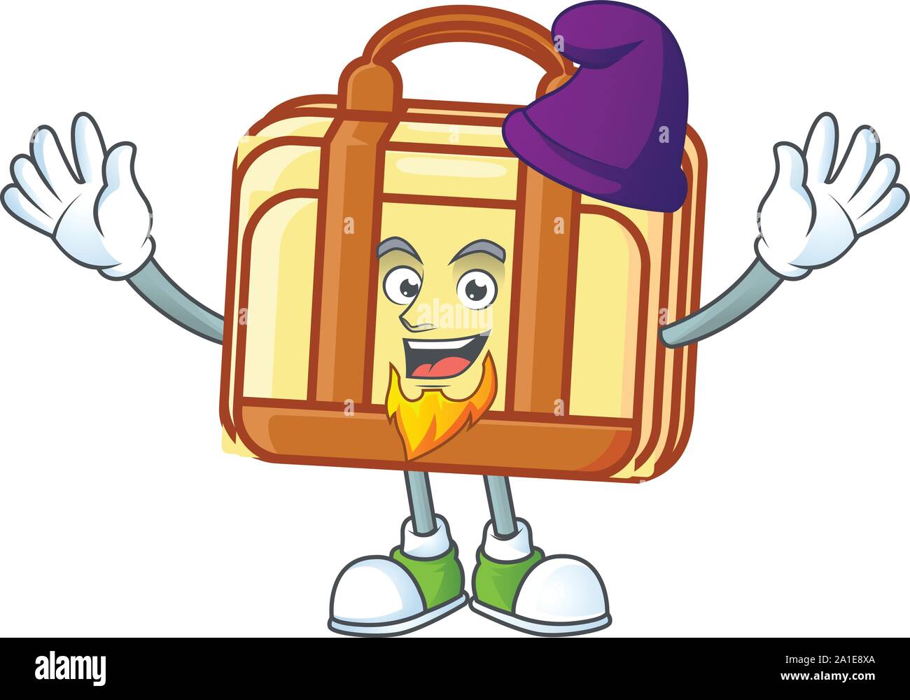 Elf work suitcase cartoon for materials work Stock Vector Image & Art ...