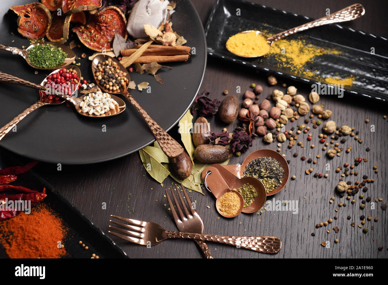 spices herbs seasoning condiment. food ingredient cuisine for healthy ...