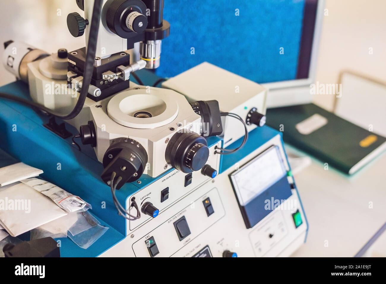 ion etching system for solid samples preparation for electron ...