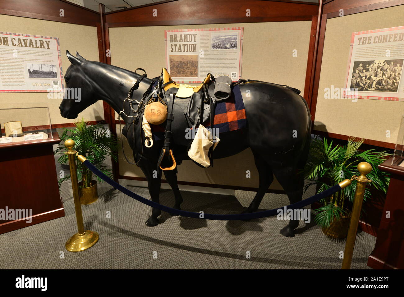 Union American Civil war cavalry saddle Stock Photo - Alamy
