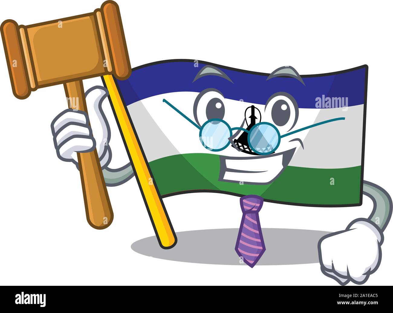 Judge flag lesotho placed on cartoon chair Stock Vector Image & Art - Alamy