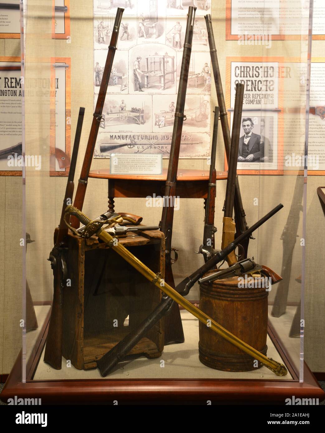 Percussion weapons from the American Civil war Stock Photo - Alamy