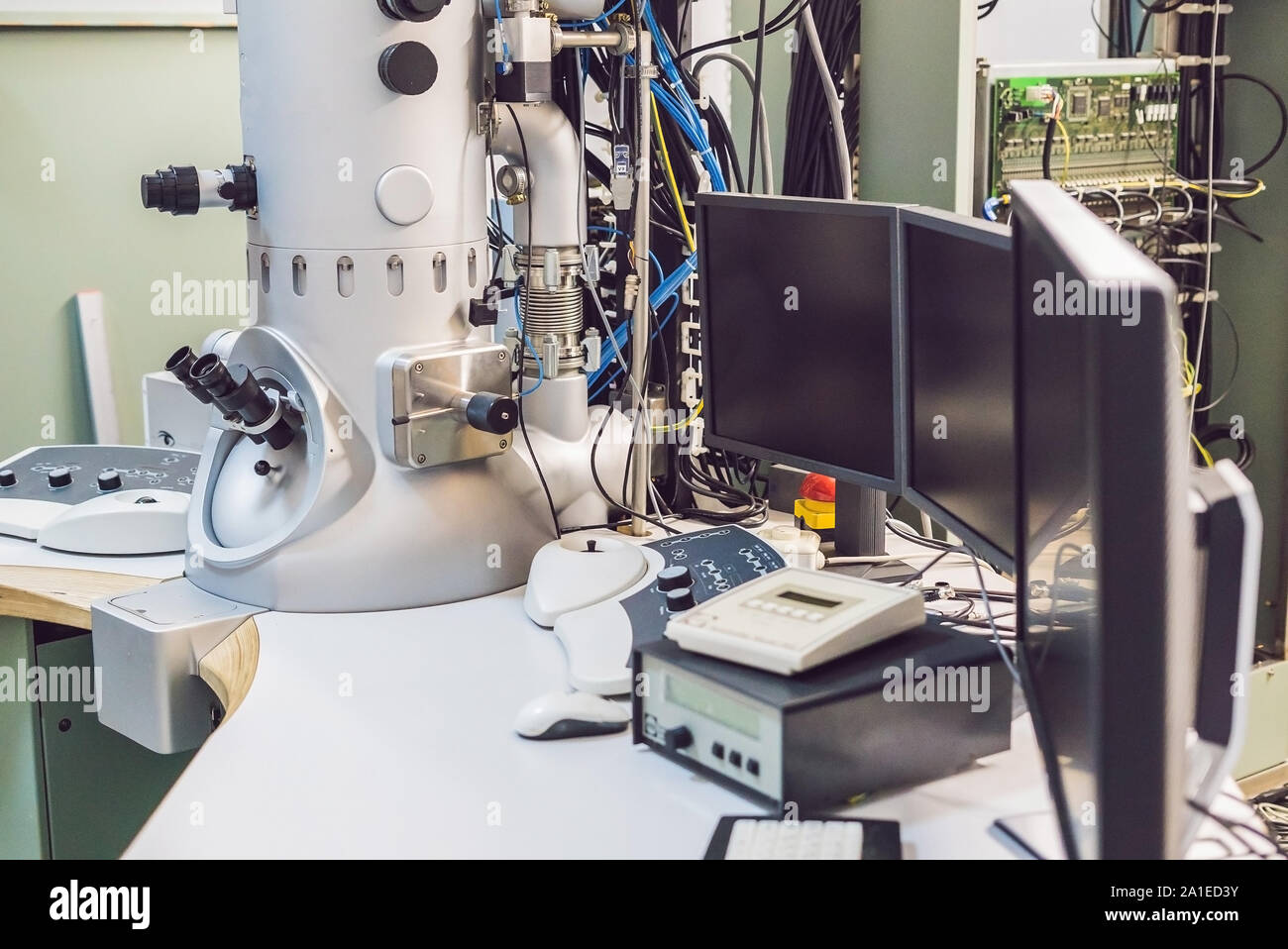 transmission electron microscope in a scientific laboratory Stock Photo ...