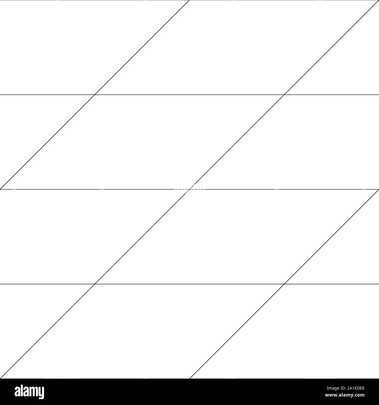 Diagonal, tilt, lean units grid, mesh, grating. Regular angle lines ...