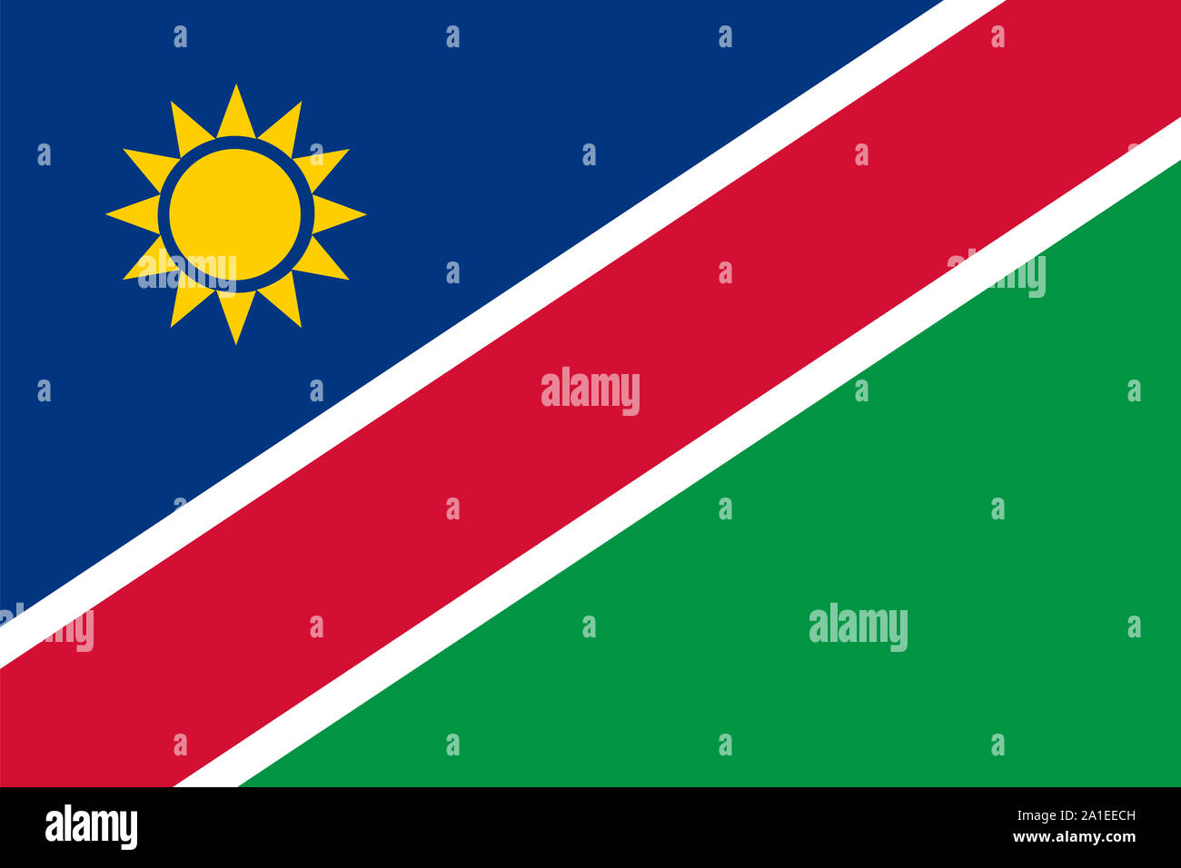 Flag of Namibia Stock Photo - Alamy