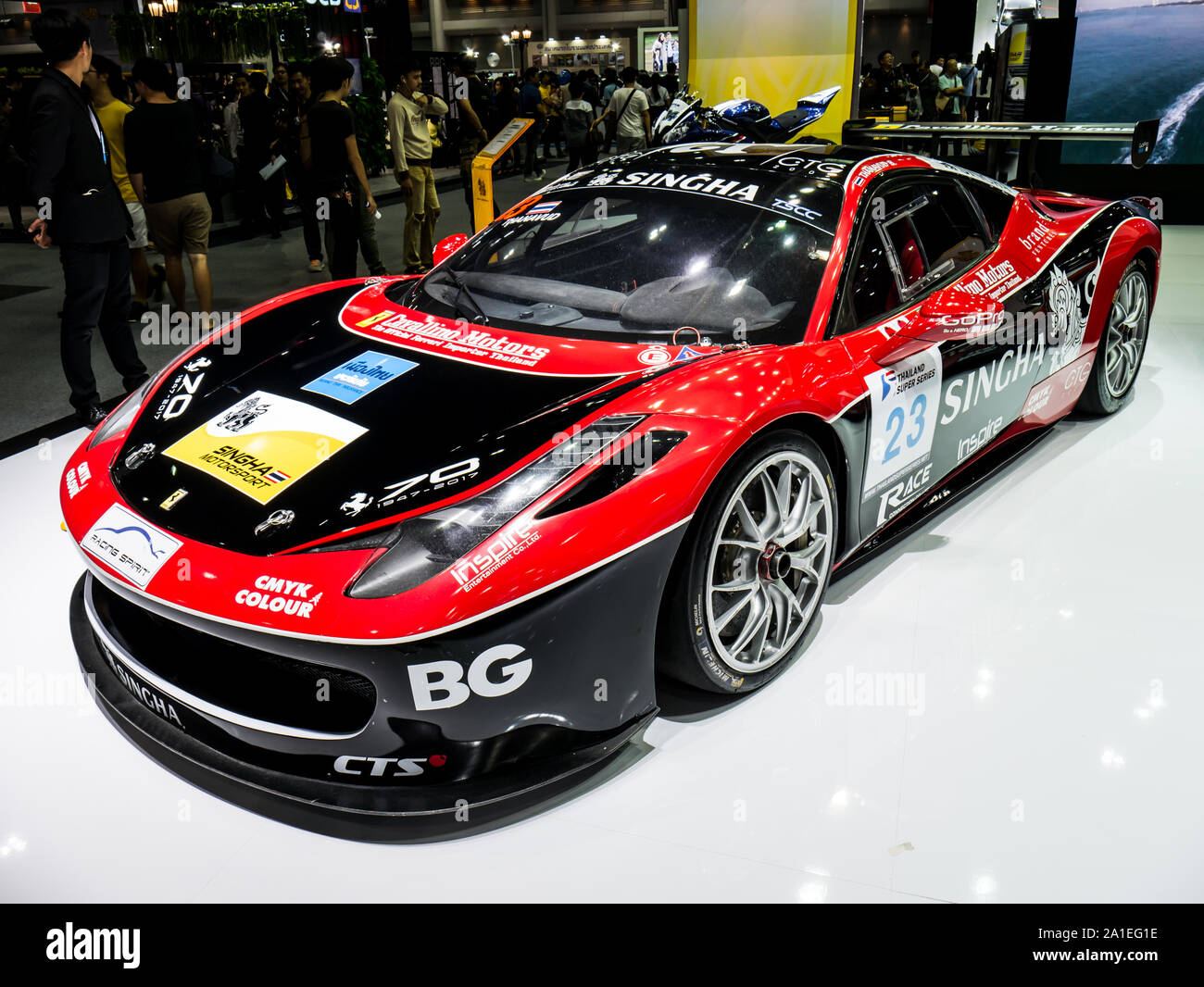 Nonthaburi, THAILAND, December2017 : Ferrari 458 Challenge on display ...