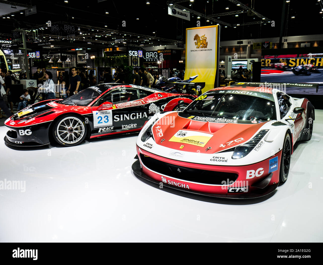 Nonthaburi, THAILAND, December2017 : Ferrari 458 Challenge on display ...