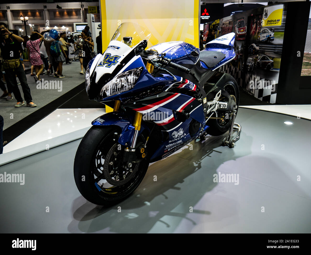 Nonthaburi, THAILAND, December2017 : Yamaha YZF R6 on display in Motor ...