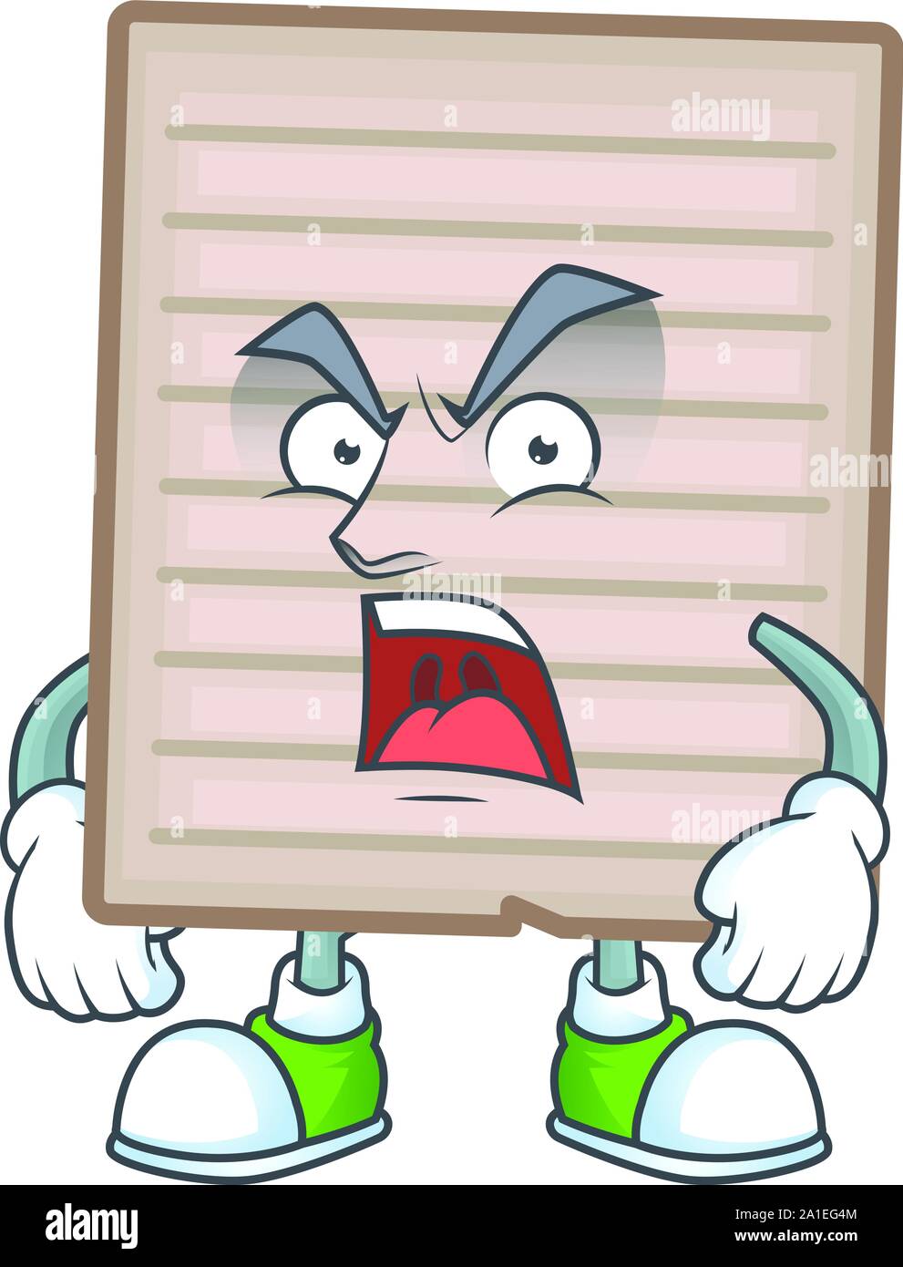 Angry vintage scrapbook paper cartoon for note Stock Vector Image & Art ...