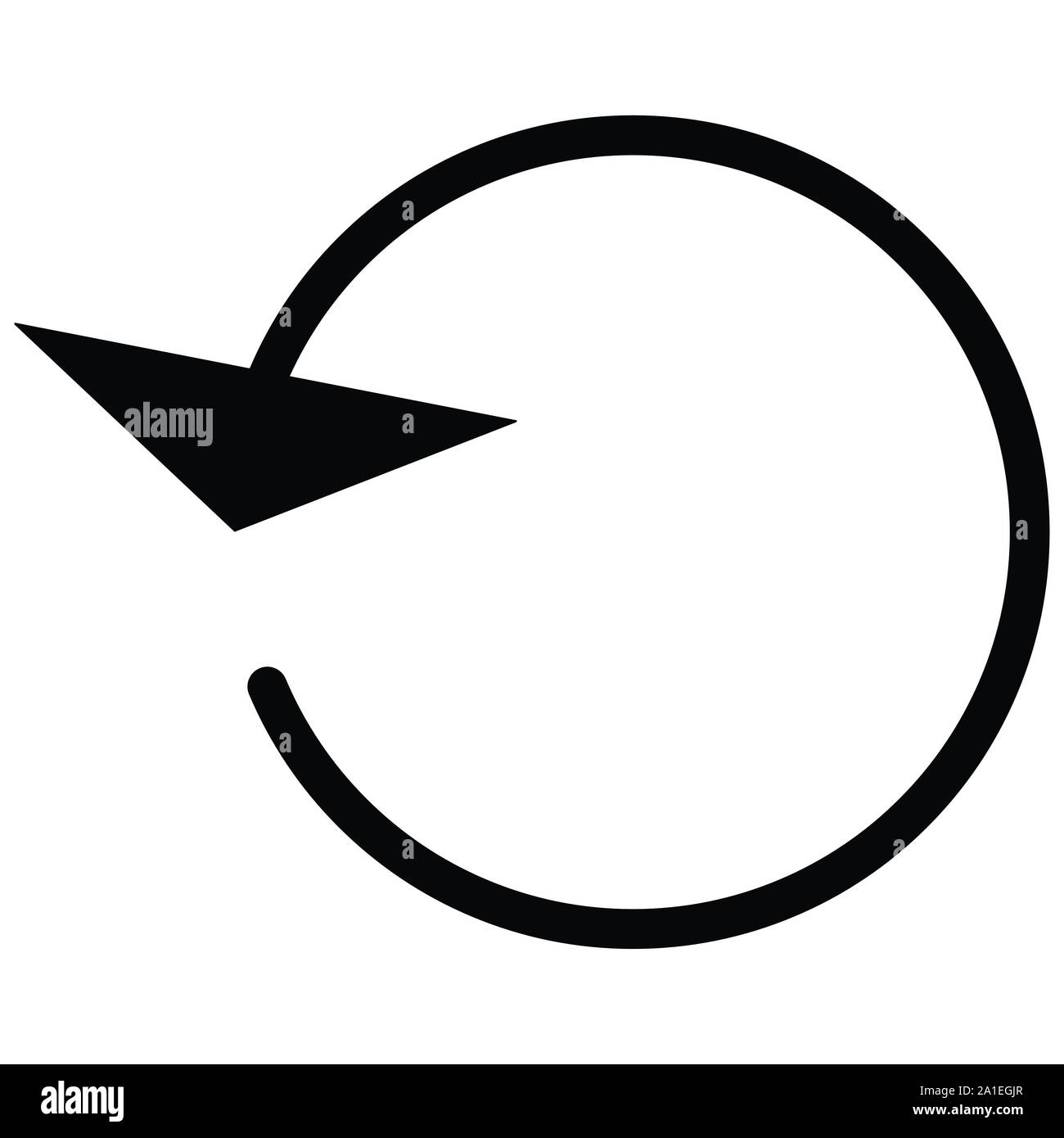 Circular, circle arrow left. Radial arrow icon, symbol ...