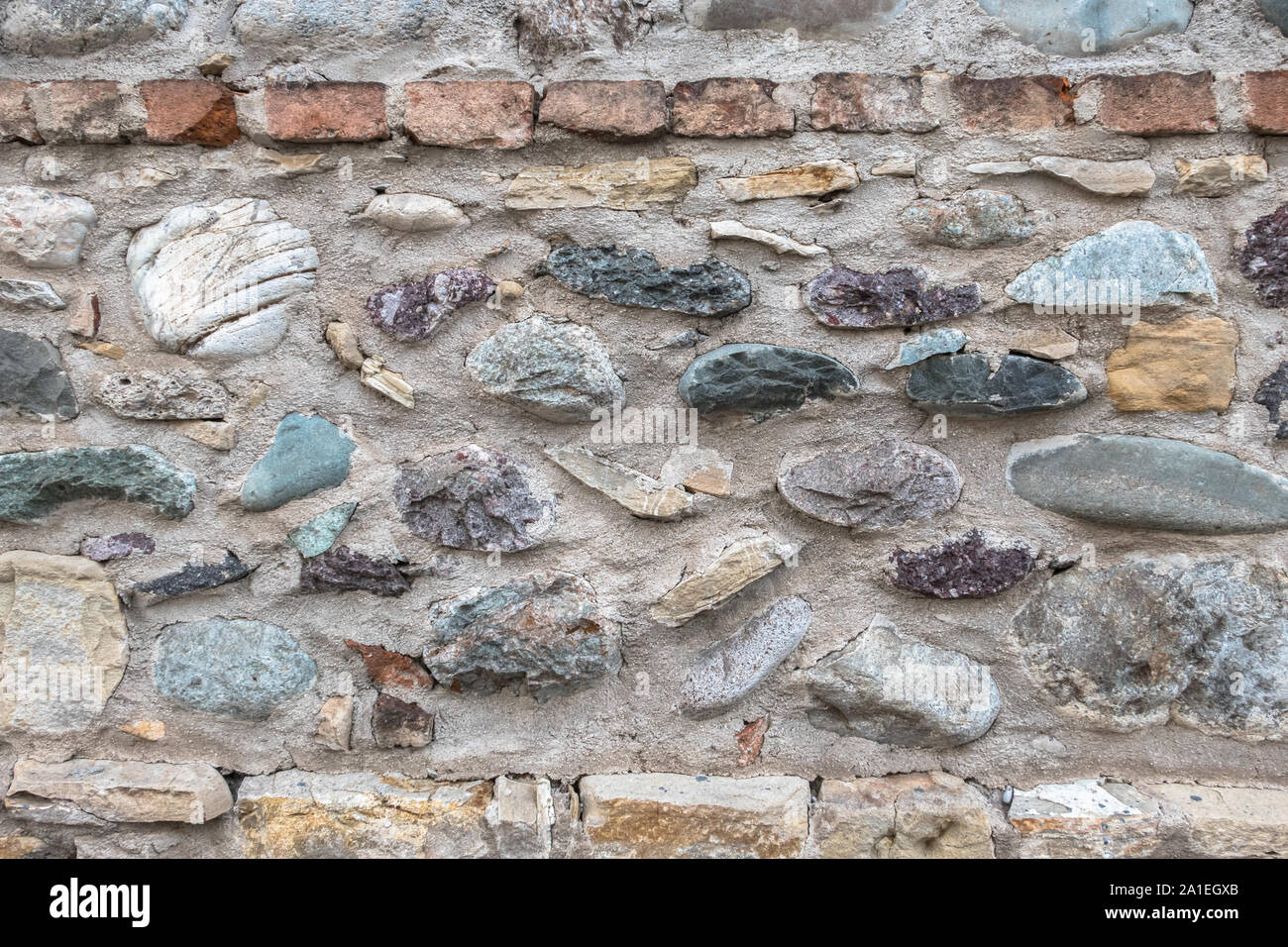 Colored stone background and pattern. Multicolored stones or blocks ...