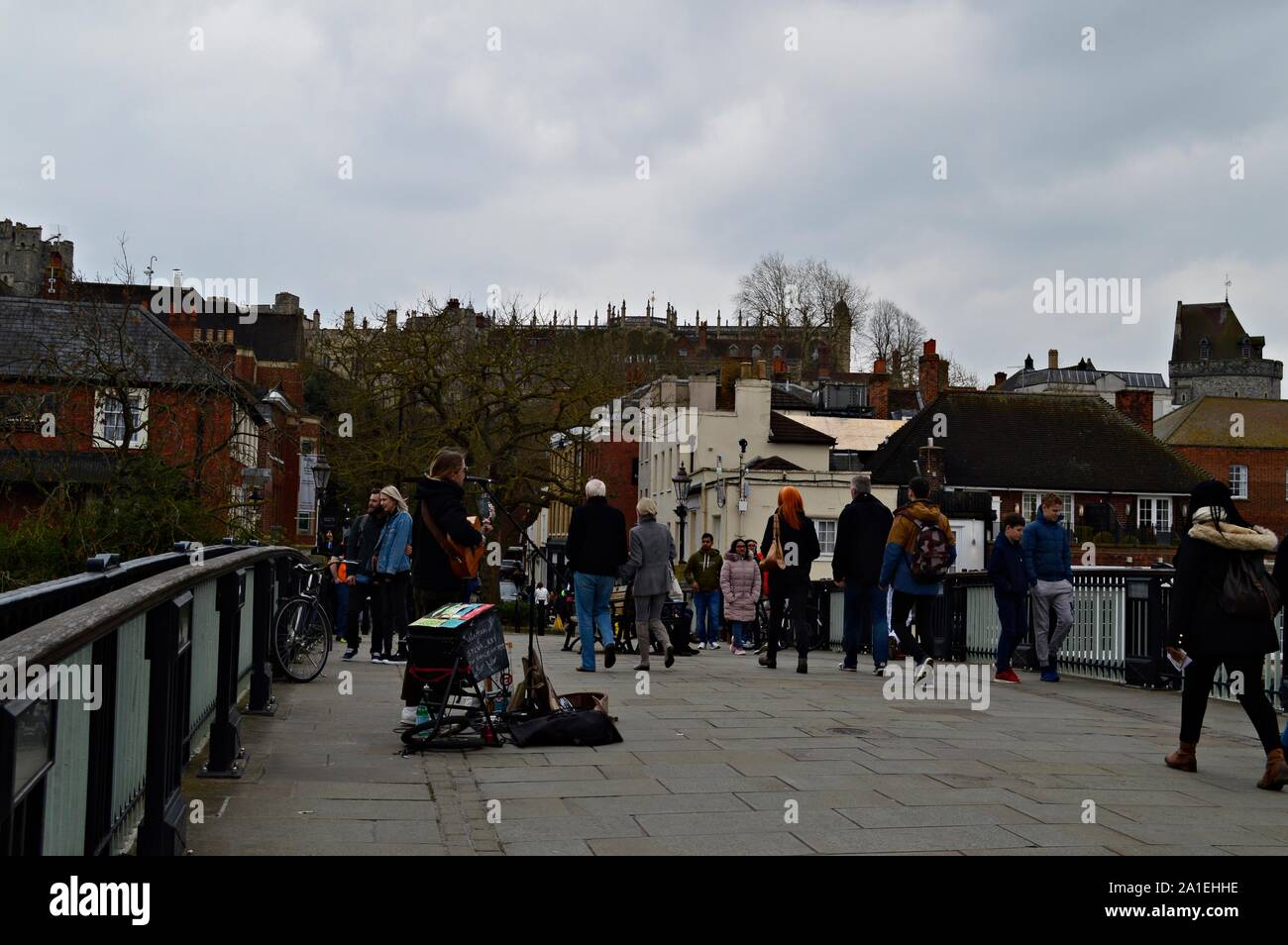 Windsor eton pedestrian bridge hi-res stock photography and images - Alamy