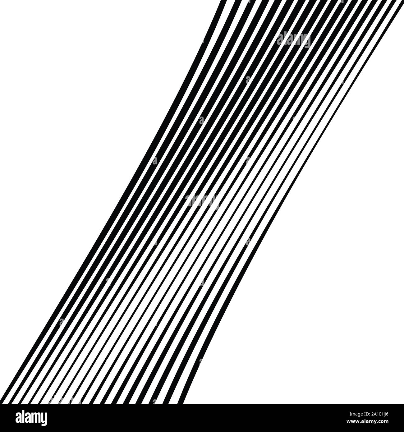 Geometric waving, wavy parallel lines. Ripple, twisted lines pattern ...