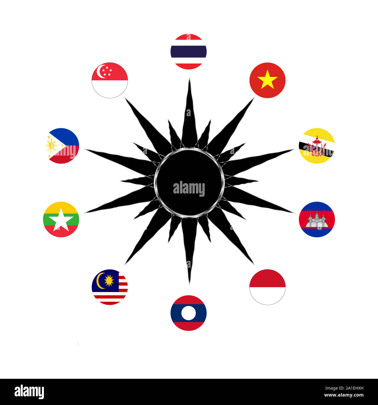 Southeast Asia Map Vector High Resolution Stock Photography and Images ...