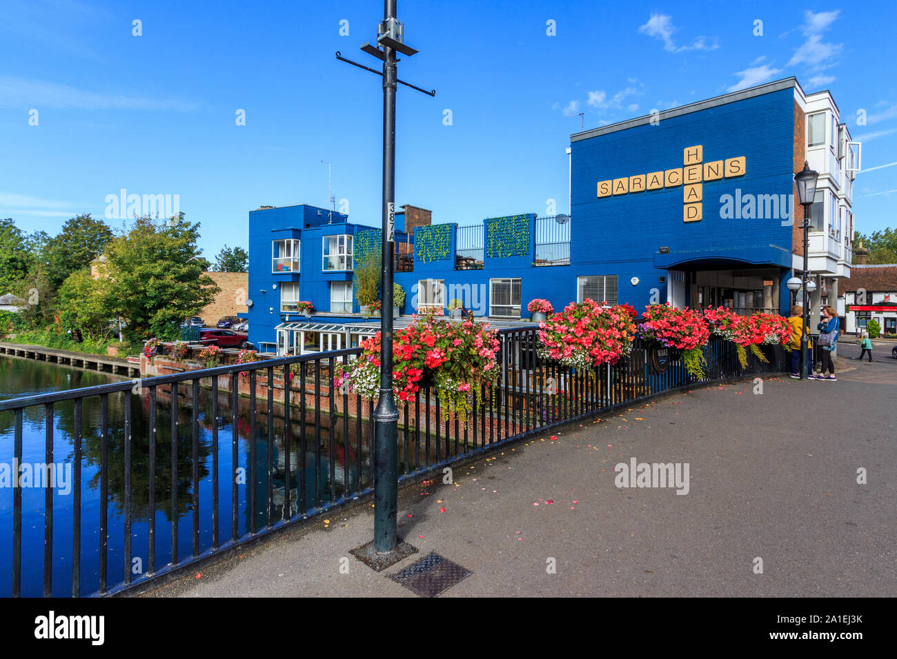 saracens head public house reflections,ware town centre high street ...