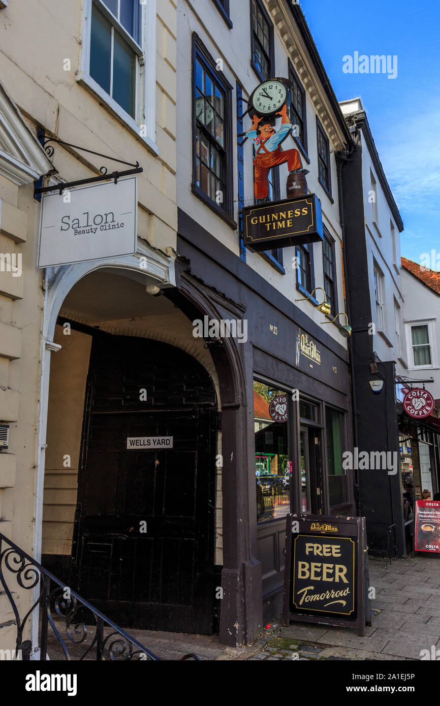 ware town centre high street , river lea navigation, hertfordshire ...
