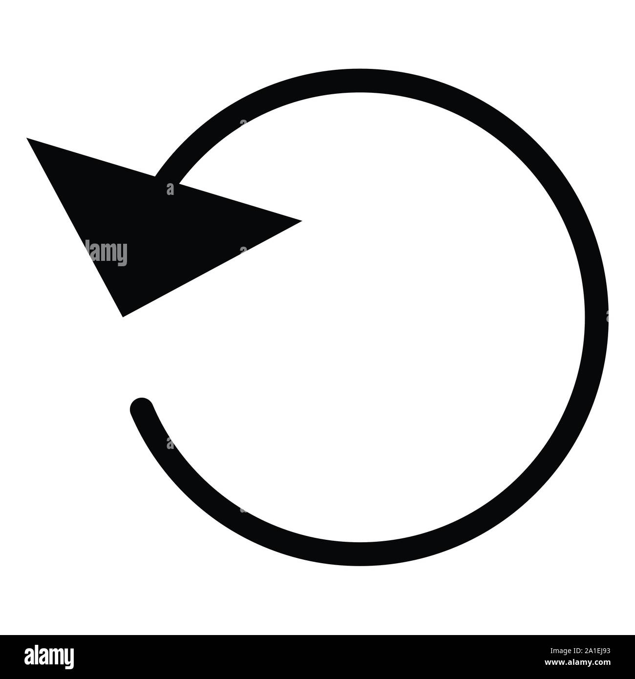 Circular, circle arrow left. Radial arrow icon, symbol ...
