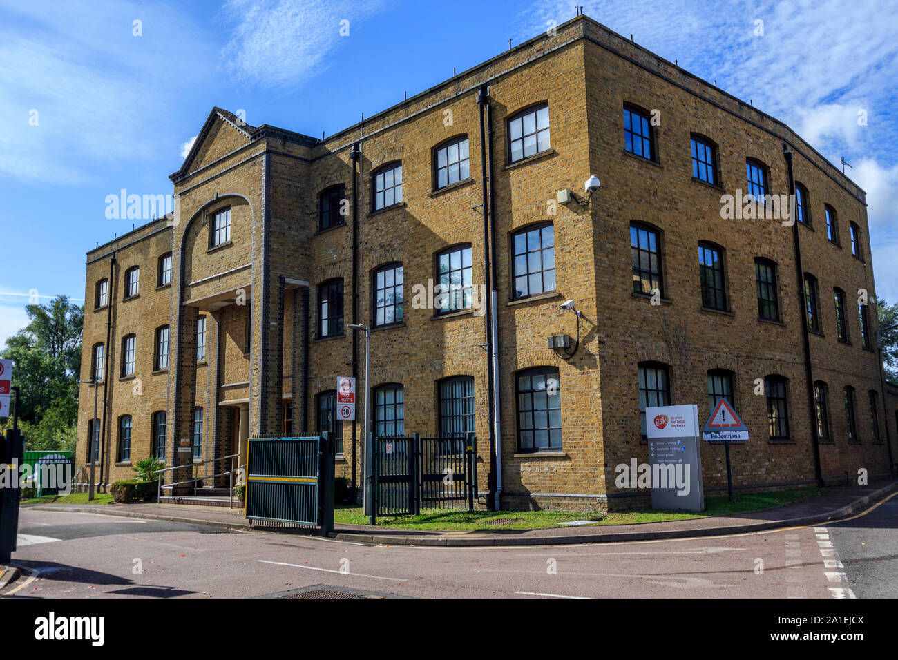 GlaxoSmithKline offices, ware town centre high street , river lea ...