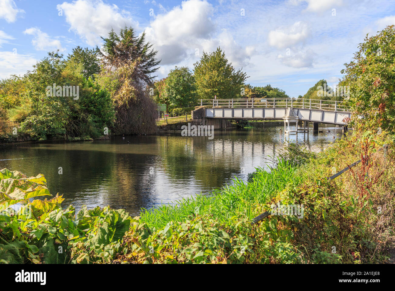 ware town centre high street , river lea navigation, hertfordshire ...