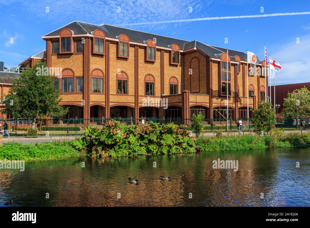 GlaxoSmithKline offices, ware town centre high street , river lea ...