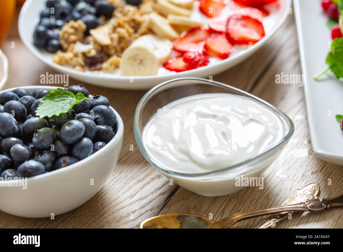 Healthy nutritious organic yogurt hi-res stock photography and images ...