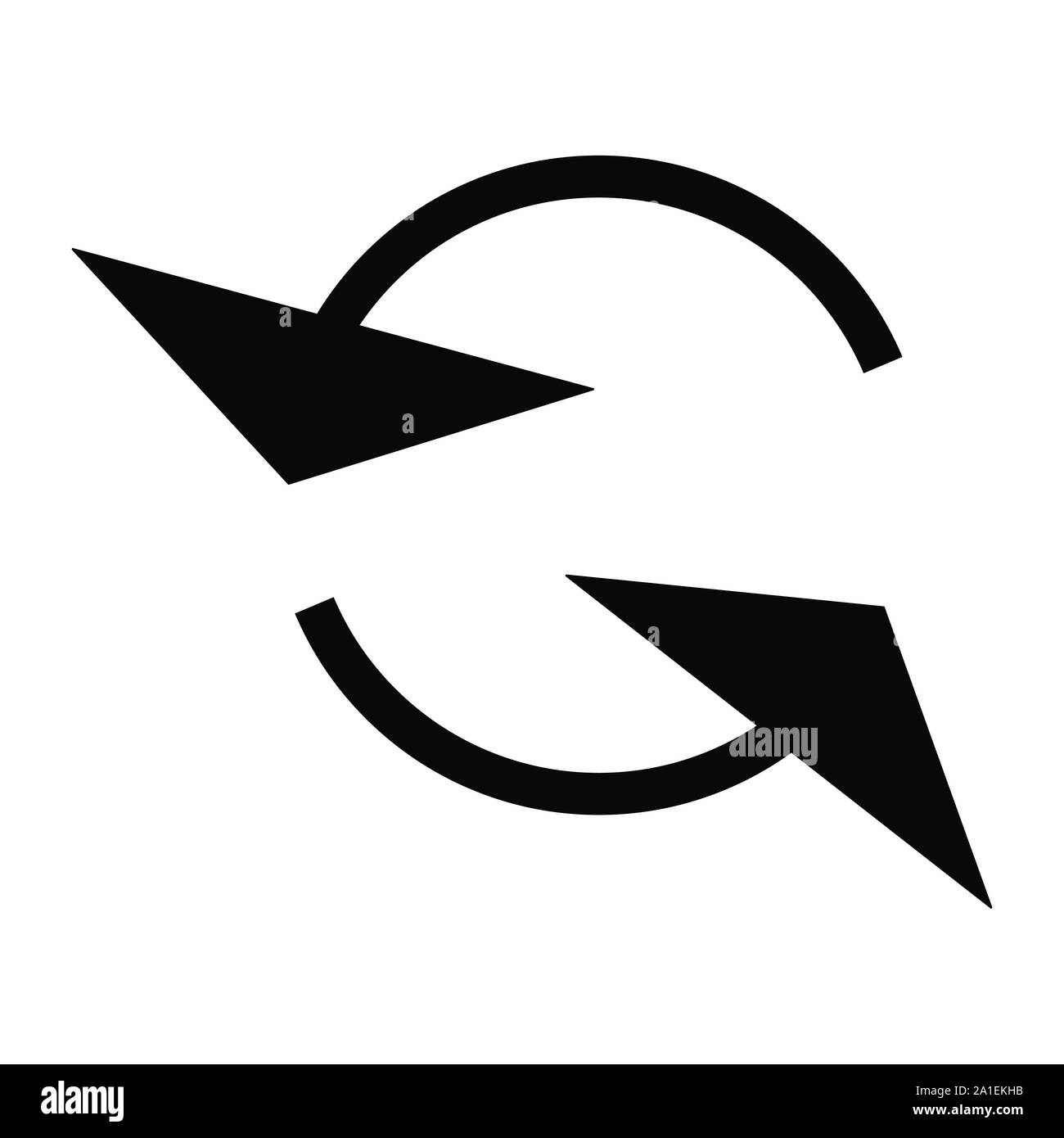 Circular, circle arrow left. Radial arrow icon, symbol ...