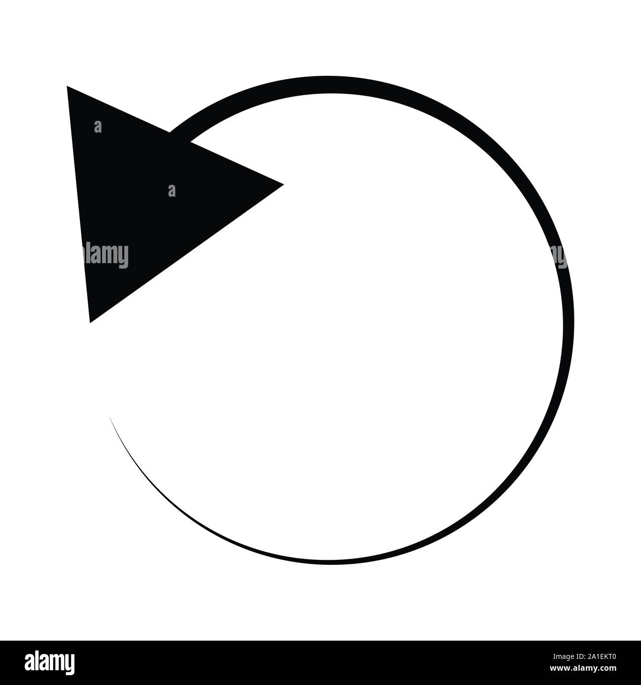 Circular, circle arrow left. Radial arrow icon, symbol ...