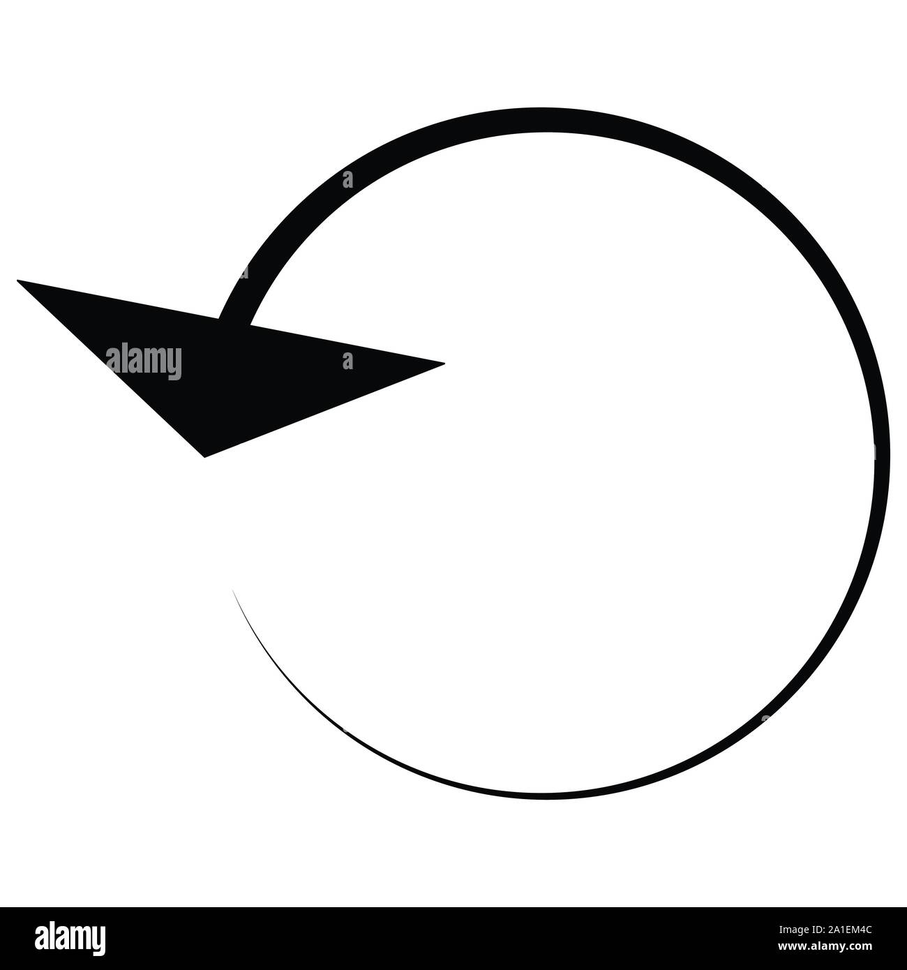 Circular, circle arrow left. Radial arrow icon, symbol ...