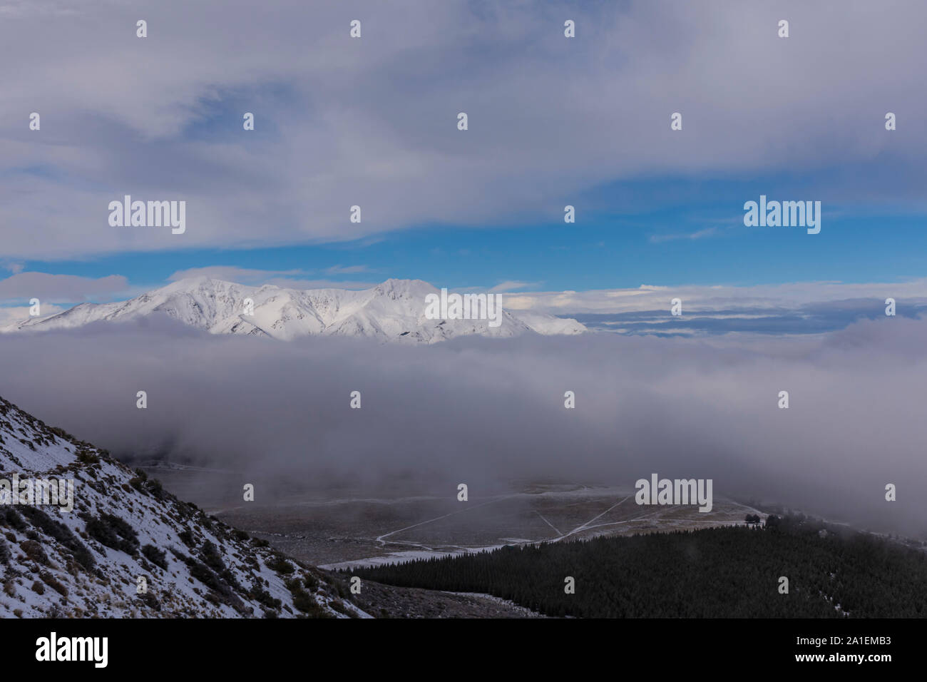 aerial view of mountains of snow-capped andes mountains Stock Photo - Alamy