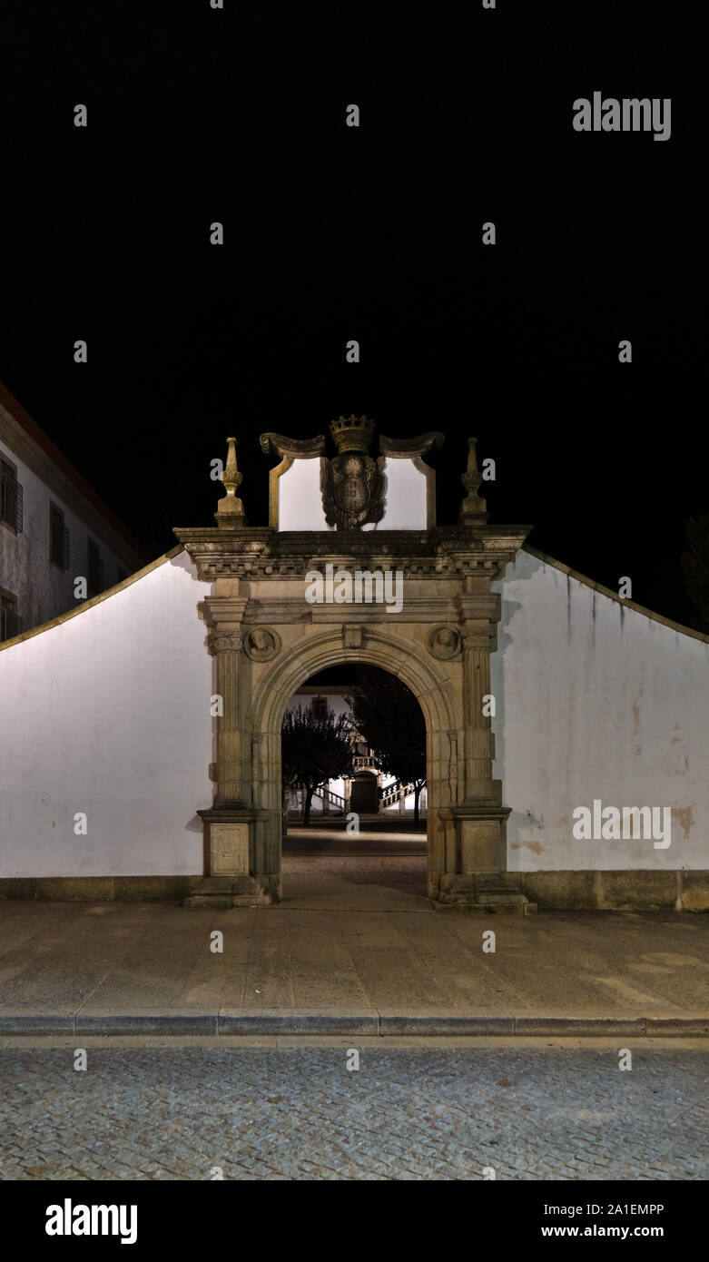Convent of Arouca at night. Arouca, Portugal Stock Photo - Alamy