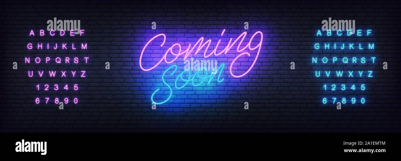 Letter coming soon Stock Vector Images - Alamy
