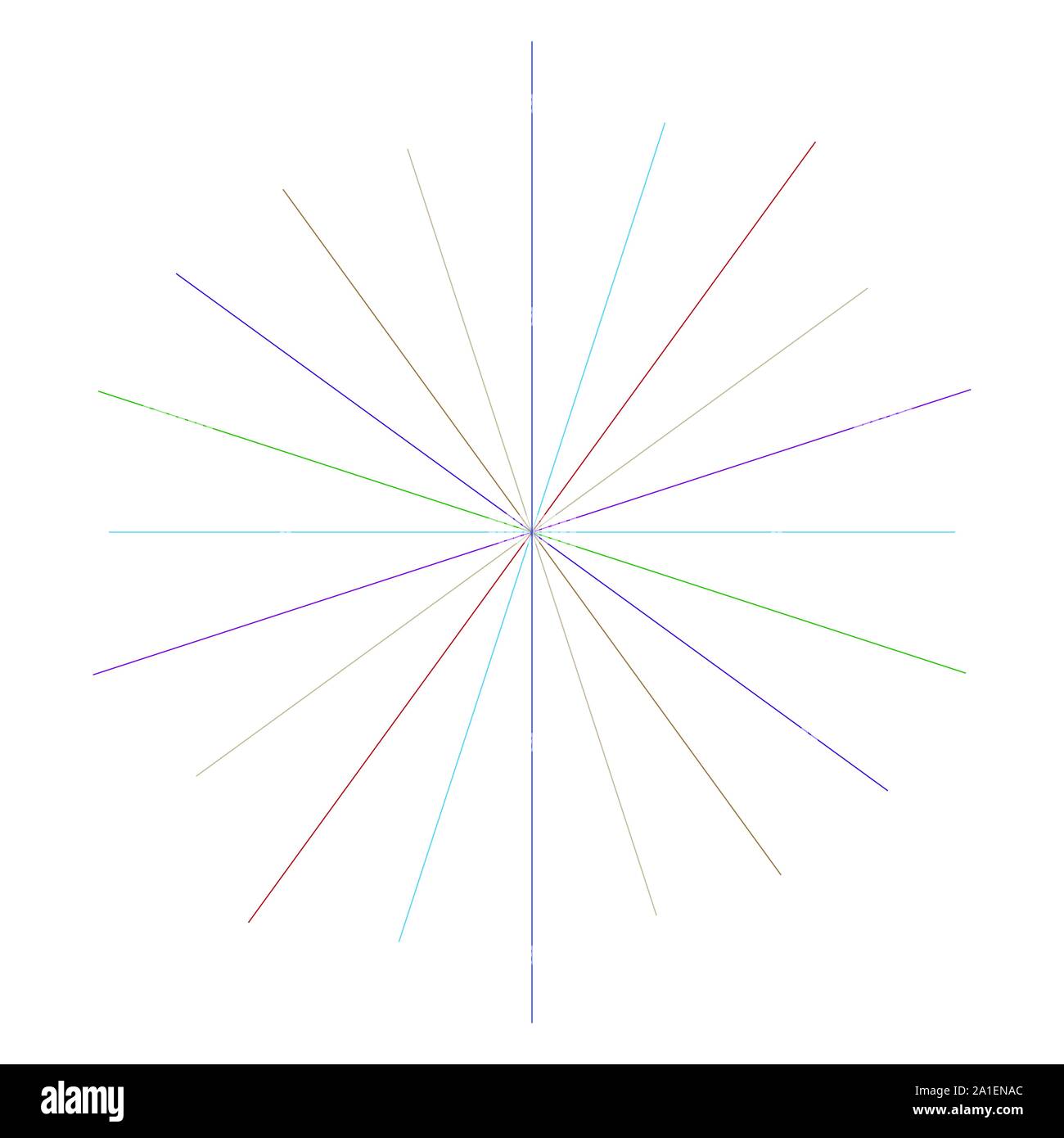 Radial, radiating lines, spokes. Circular rays, beams. Multicolor ...