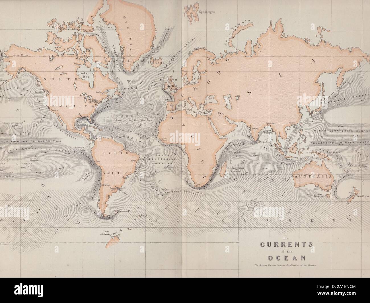 Ocean currents map hi-res stock photography and images - Alamy