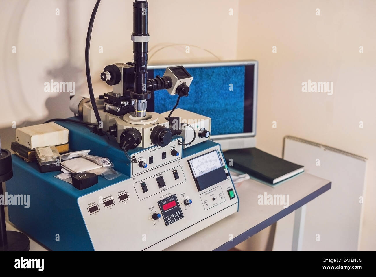 ion etching system for solid samples preparation for electron ...