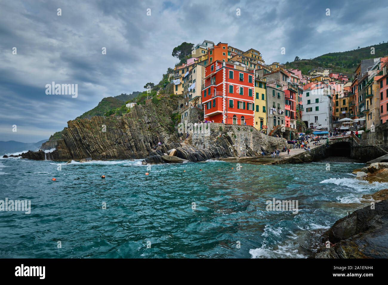 Riomaggiore village, Cinque Terre, Liguria, Italy Stock Photo - Alamy