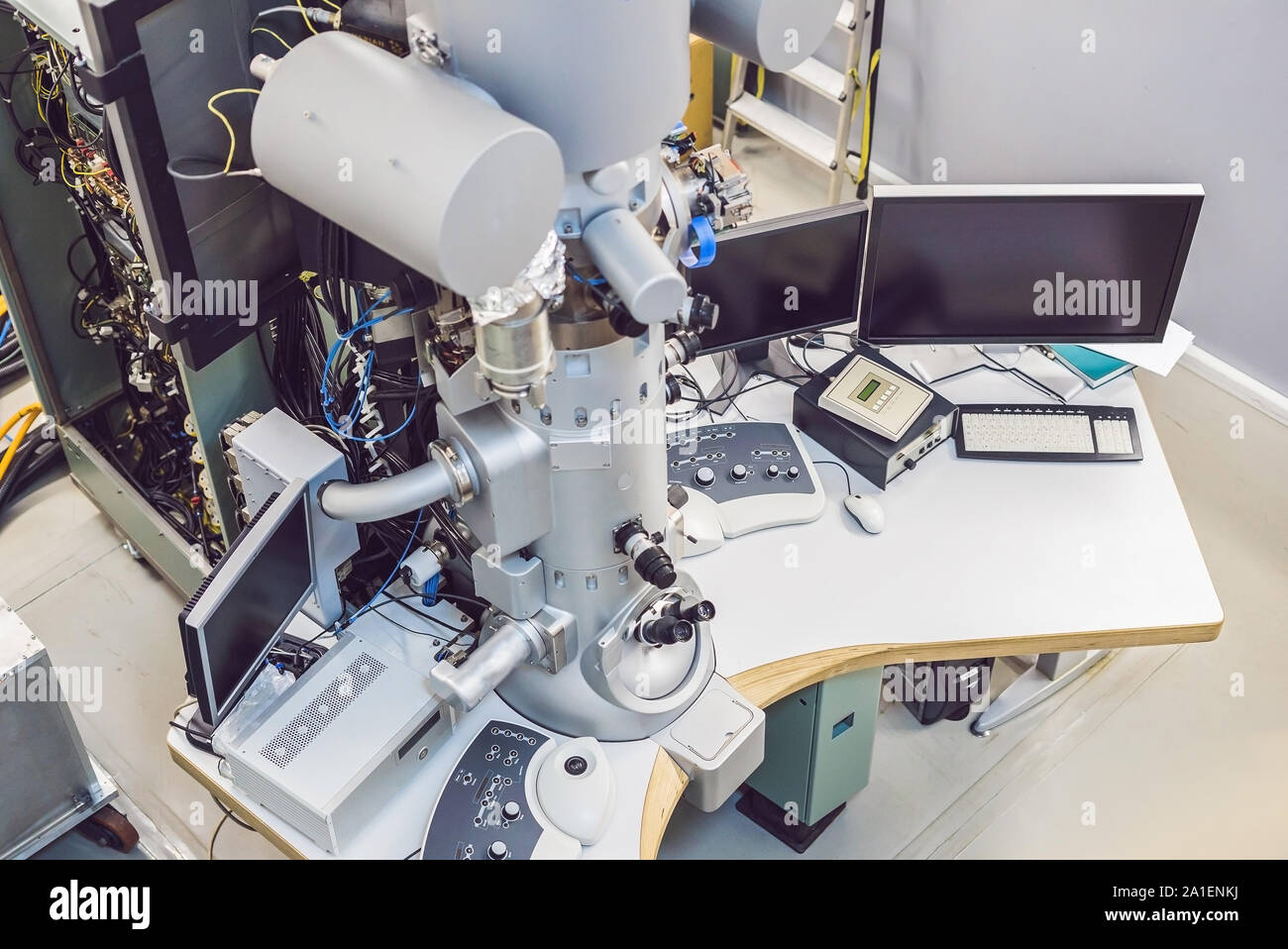 transmission electron microscope in a scientific laboratory Stock Photo ...