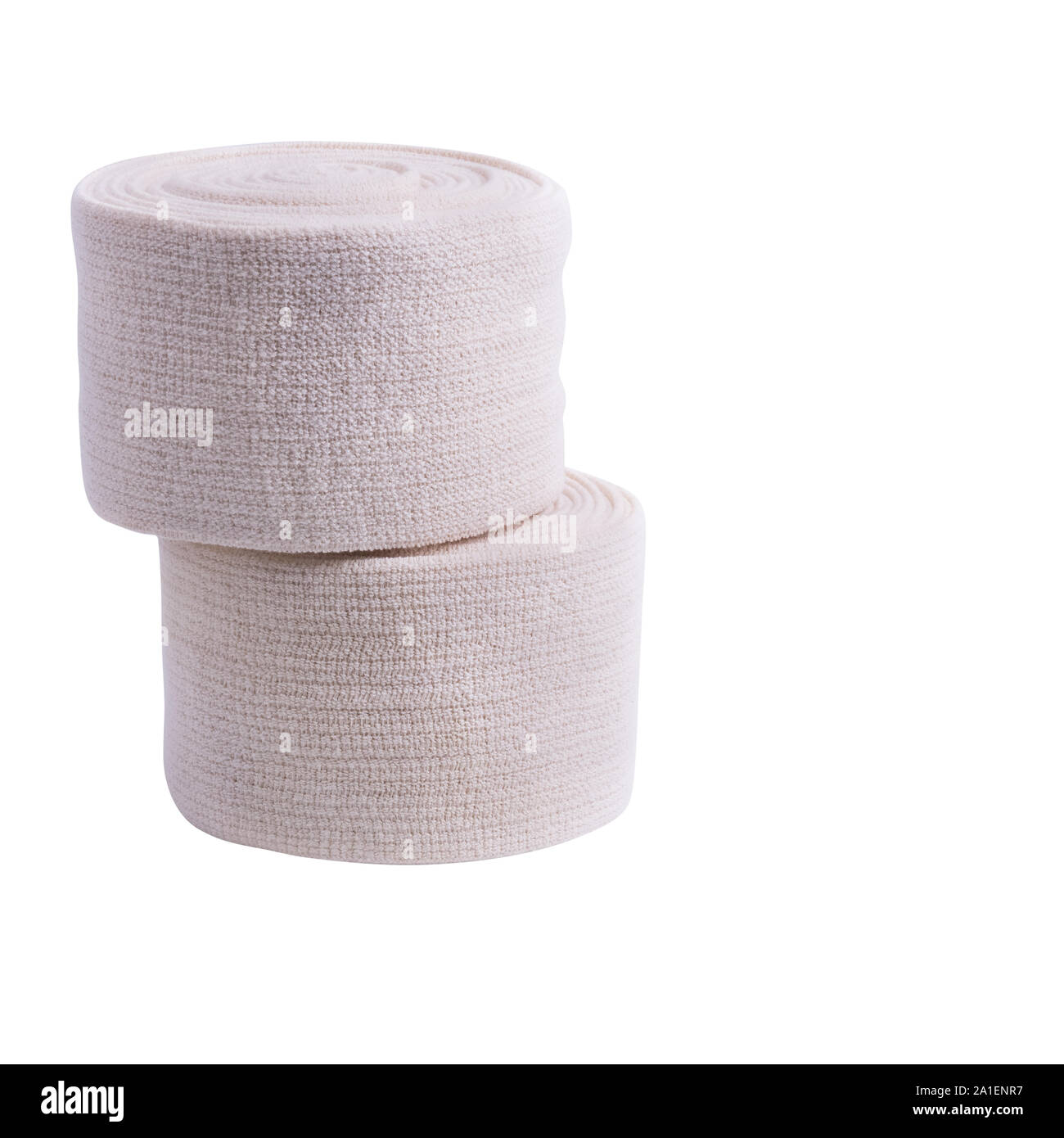 Medical bandage roll isolated on white background Stock Photo - Alamy