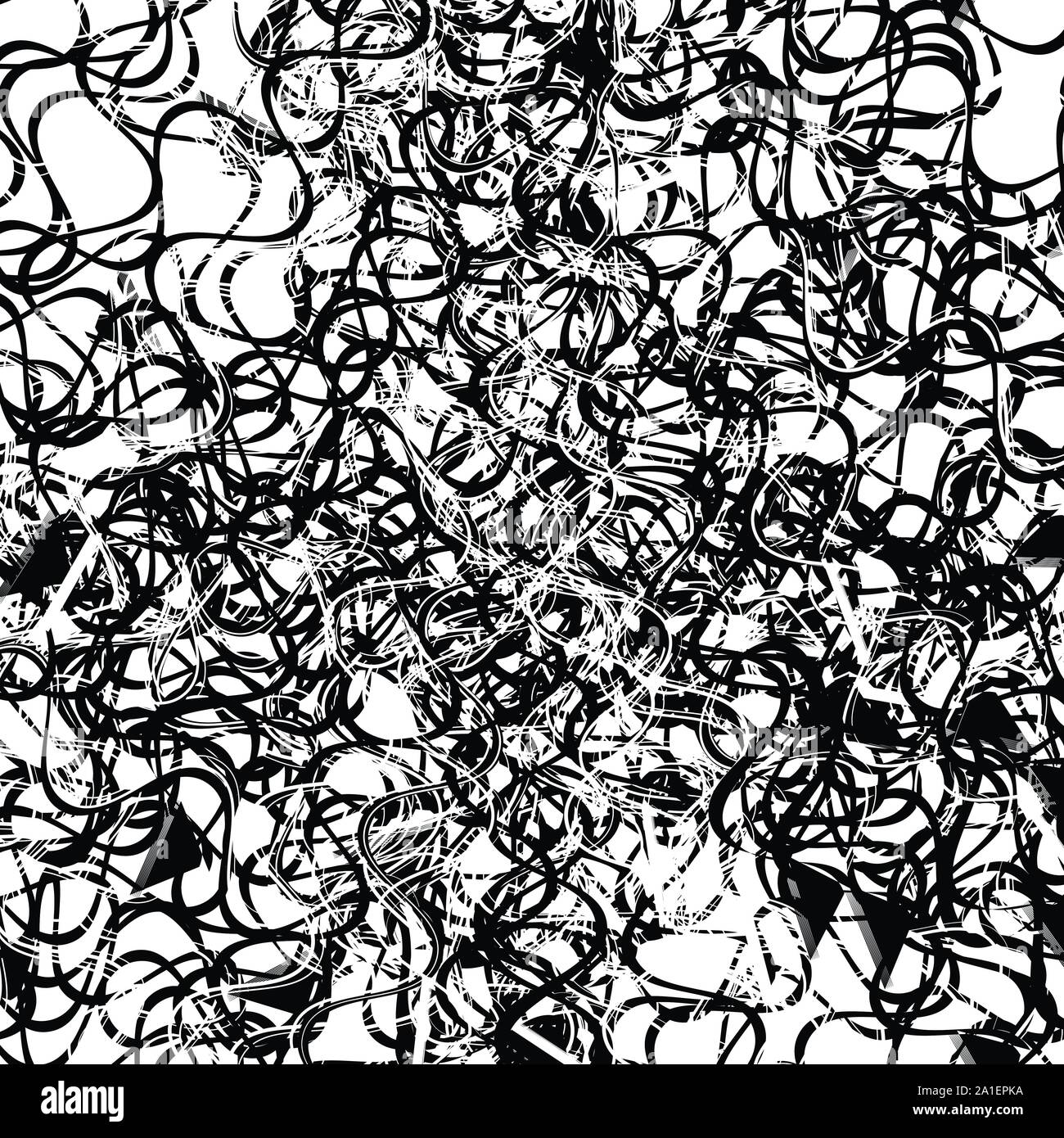 Abstract art with deformation, distortion effect on random lines ...