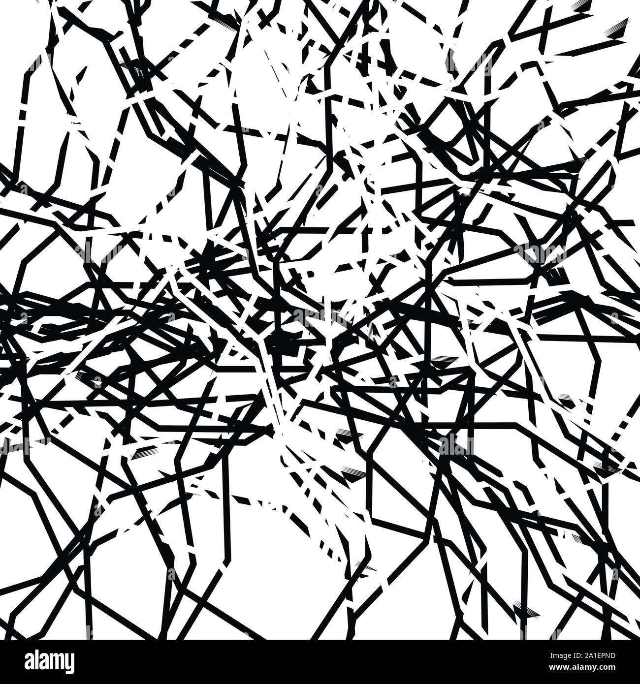 Abstract art with deformation, distortion effect on random lines ...