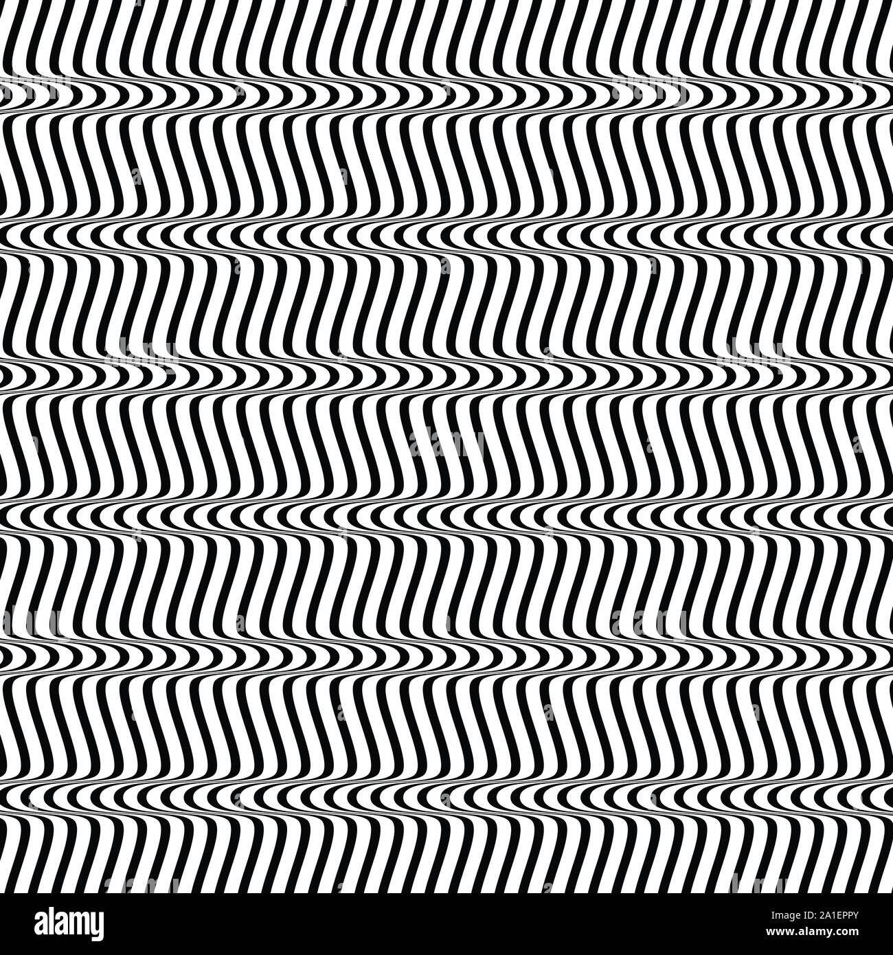 Vertical waving, wavy, zigzag lines. Irregular parallel stripes, lines ...