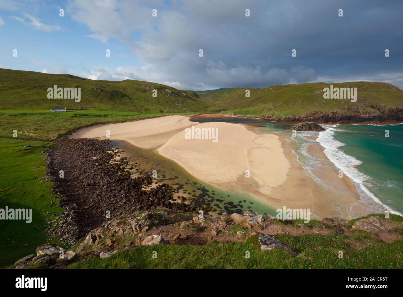 Wild camping at Kearvaig Beach, Cape Wrath, Sutherland Stock Photo - Alamy