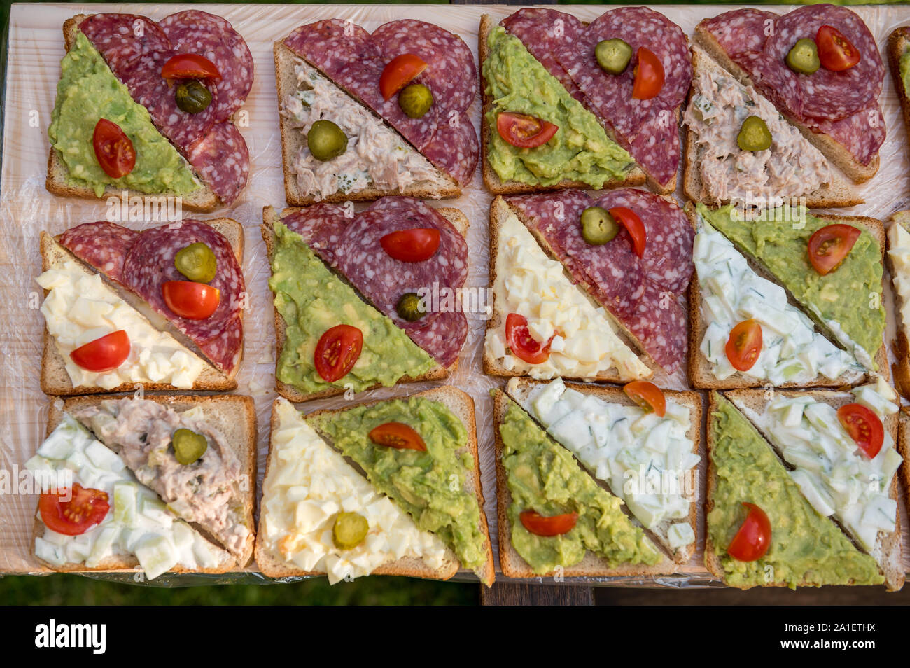 Canapes eating hi-res stock photography and images - Alamy